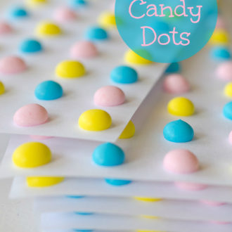 DIY Homemade Candy Dots, or Candy Buttons, and Candy Hearts