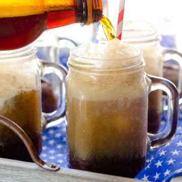 All-American Root Beer Float Brownie Sundaes