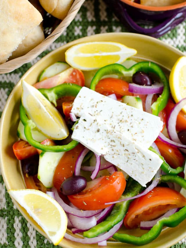 Greek Village Salad Recipe Story - Easy Recipes for Family Time ...