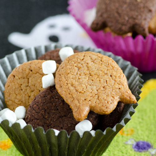 Ghost-shaped Graham Cracker Cookies