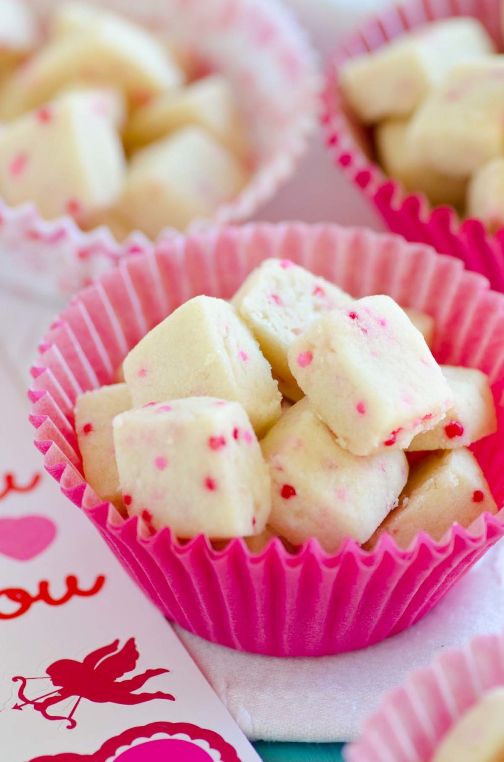 Cupid Bites - EASY Valentine's Day Shortbread Cookies