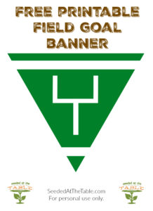 Free Printable Football Party Banner