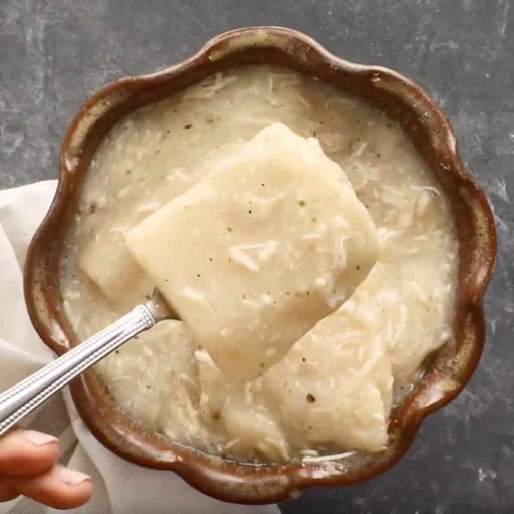 Southern Chicken and Dumplings - Easy rolled dumplings!