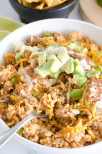 One Pot Taco Rice Dinner