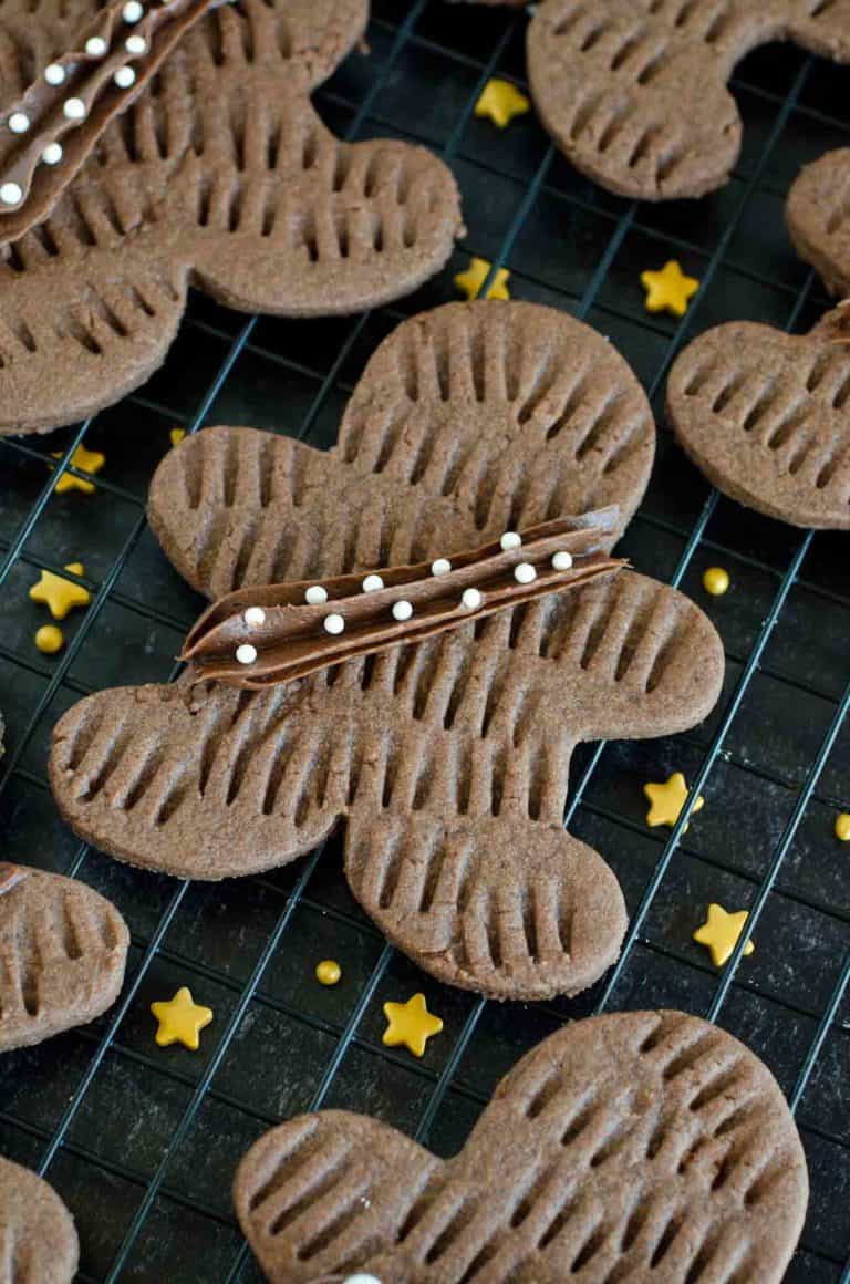 Wookie Cookies -Easy Chewbacca cookies on May the 4th Star Wars Day!