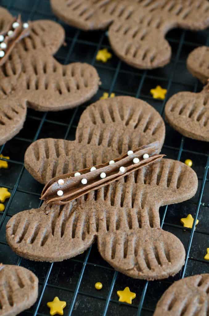 Wookie Cookies -Easy Chewbacca cookies on May the 4th Star Wars Day!