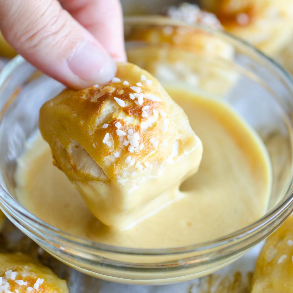 SUPER EASY Soft Pretzel Bites Recipe - Only TWO ingredients!