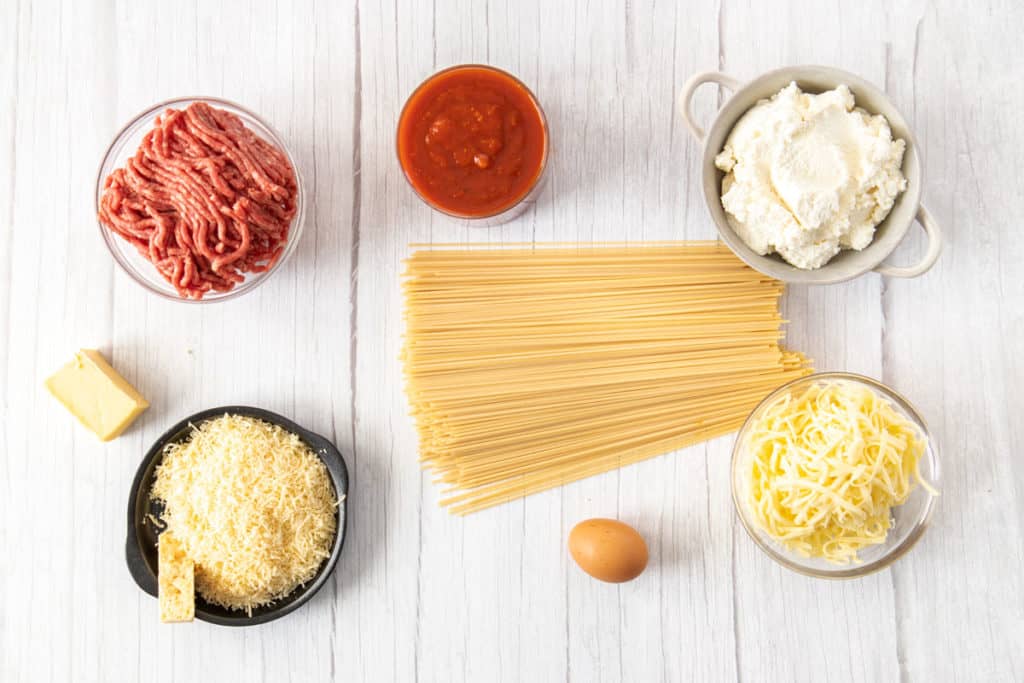 Baked Spaghetti - Easy comfort meal for you or to bring a family in need.